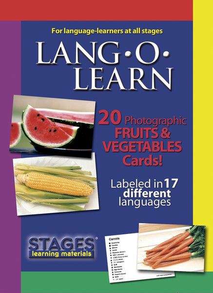 Lang-O-Learn Fruits & Vegetables Cards – Stages Learning Materials