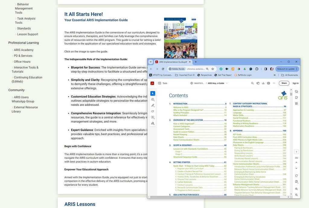 Language Builder ARIS Autism Curriculum Resource Hub Subscription ...
