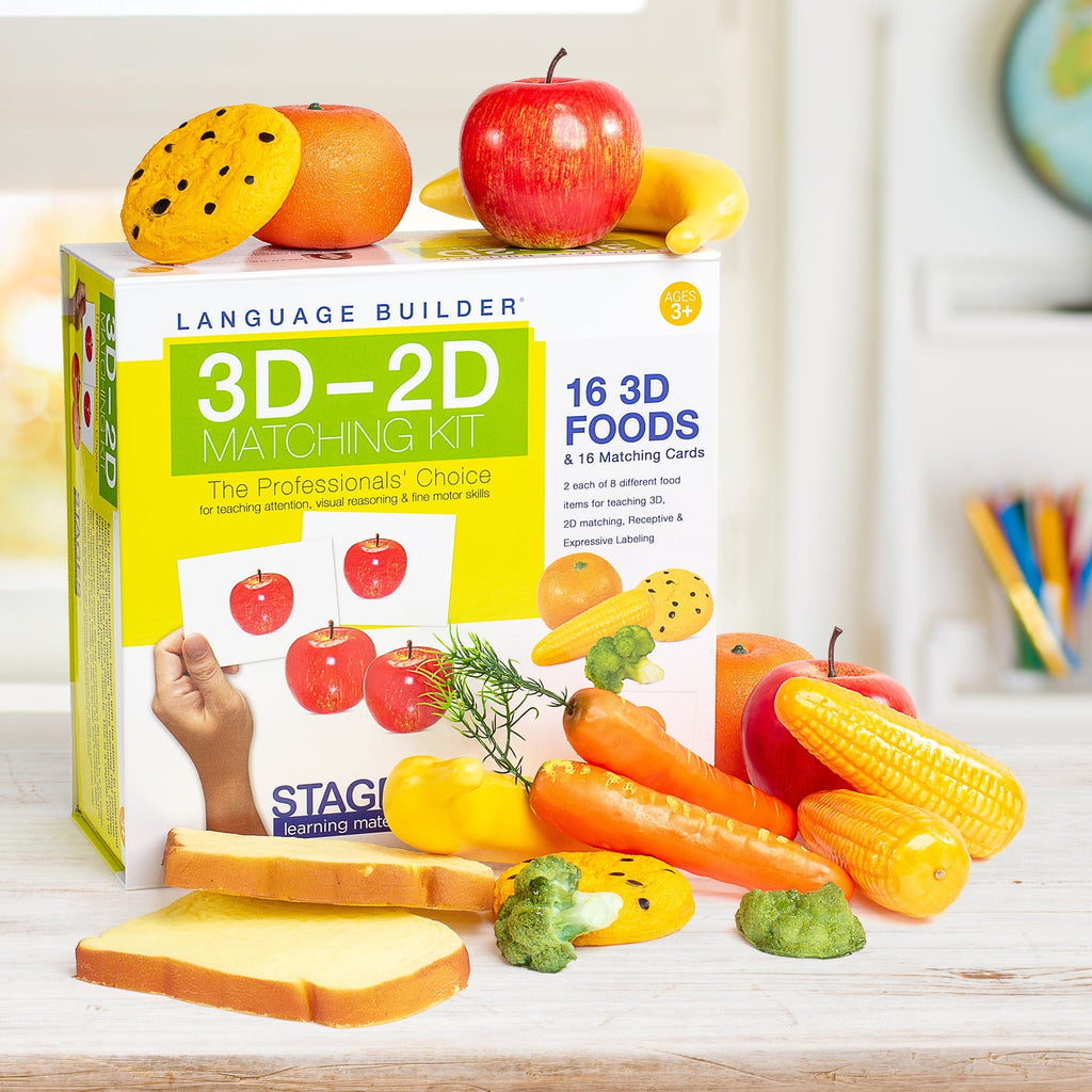 Language Builder 3D-2D Matching kits - Set of 4 – Stages Learning Materials