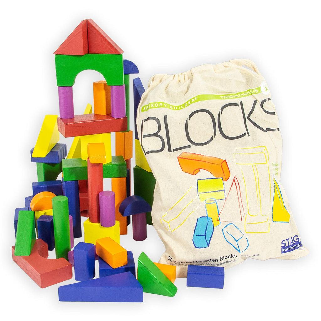 Sensory Builder Blocks - 50 Block Set – Stages Learning Materials
