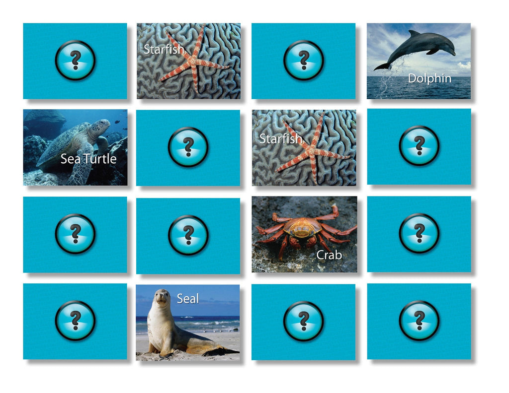 Sea Life Memory Game – Stages Learning Materials