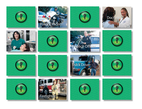 Careers Memory Game – Stages Learning Materials