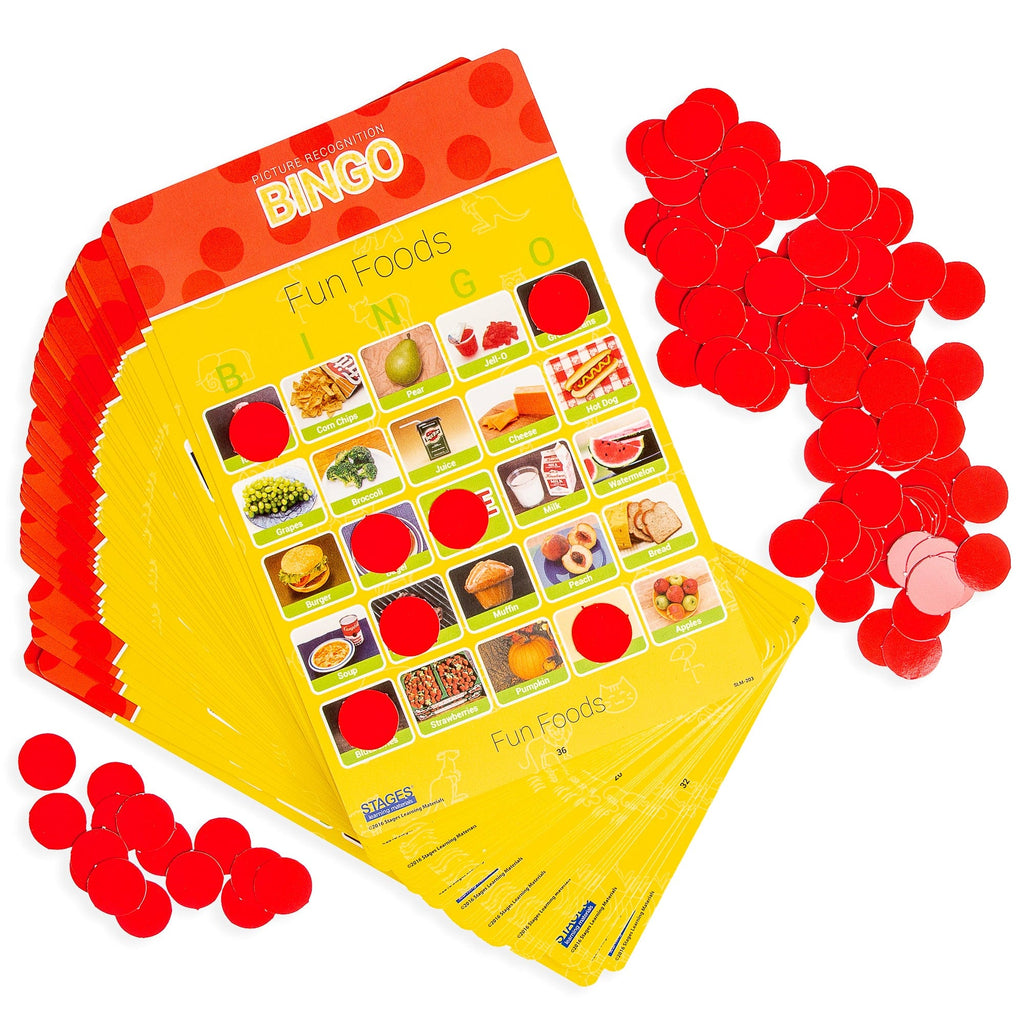 Fun Foods Bingo Game – Stages Learning Materials