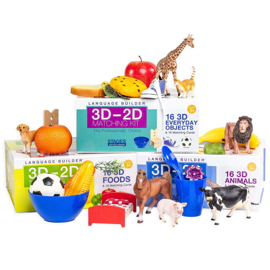 Language Builder: 3-box 3D-2D Kit Set – Stages Learning Materials