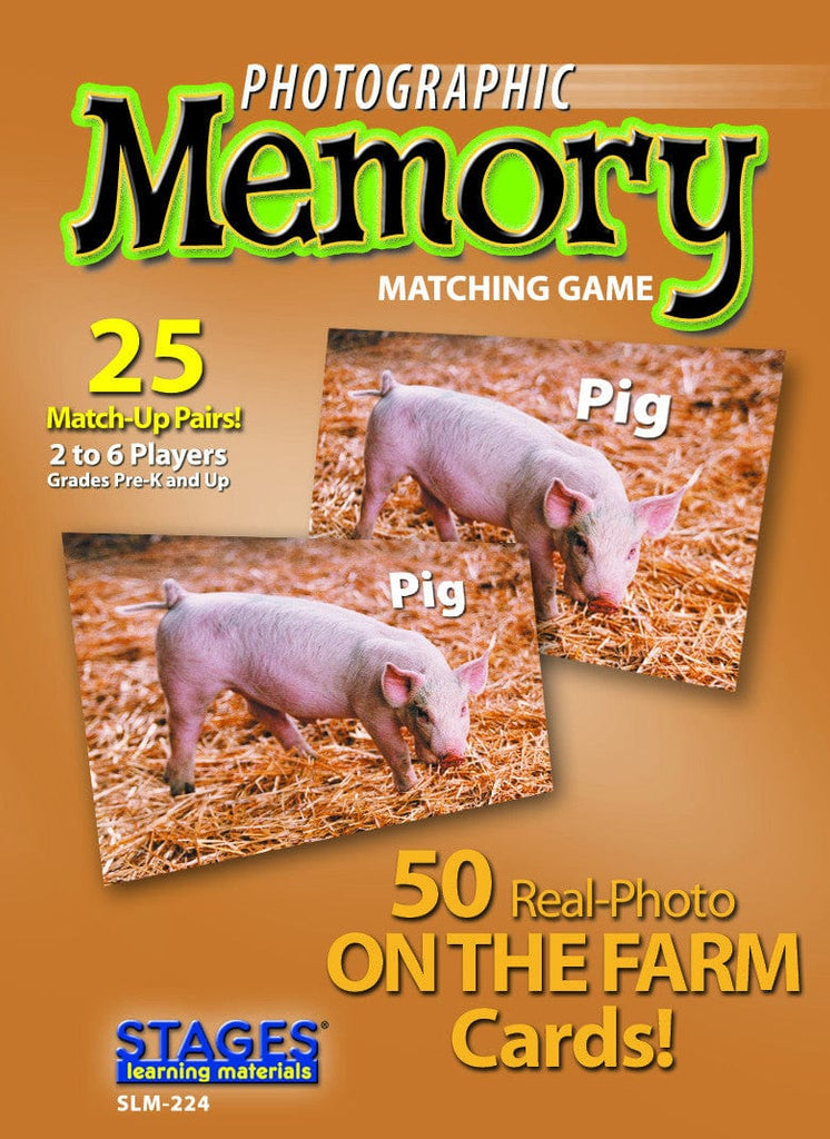 On The Farm Memory Game – Stages Learning Materials