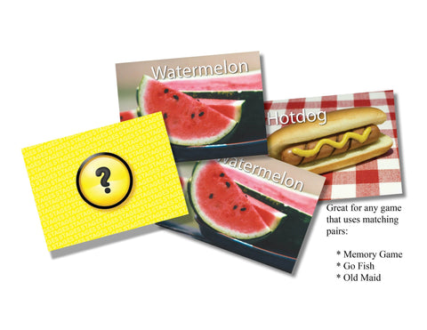Foods Memory Matching Card Game – Stages Learning Materials