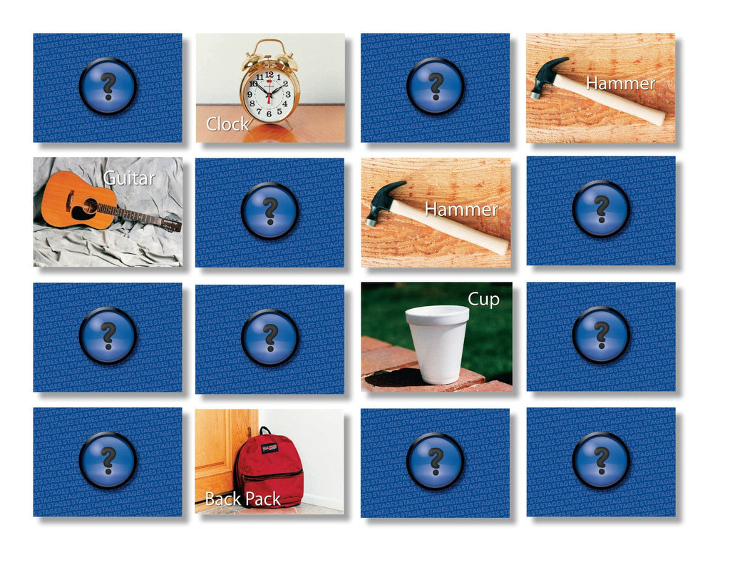 Everyday Objects Memory – Stages Learning Materials
