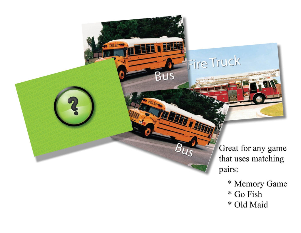 Vehicles Memory Game – Stages Learning Materials