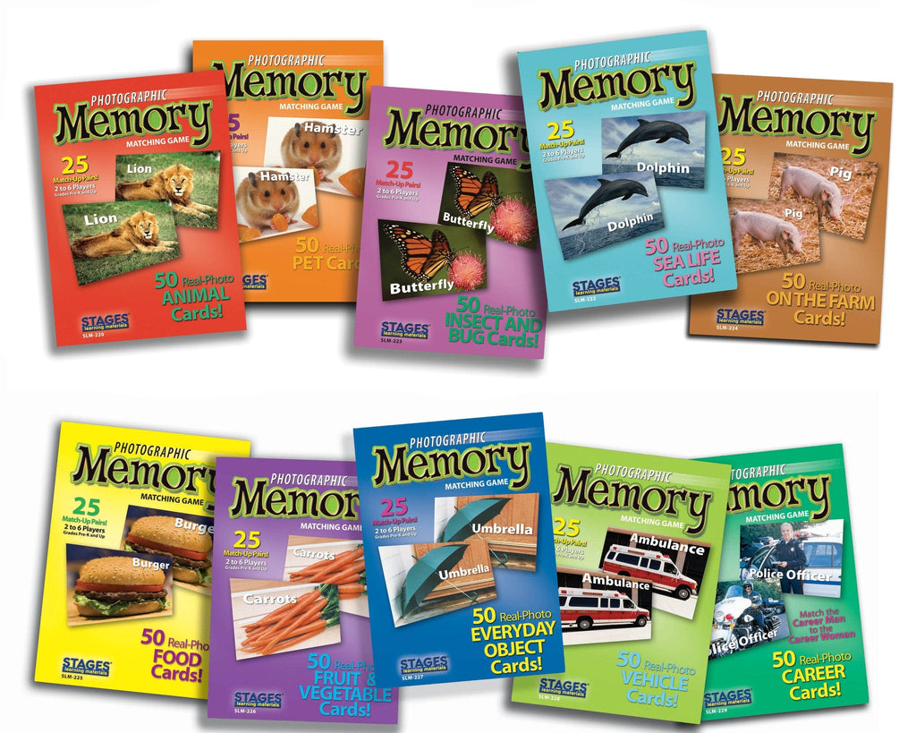 Set of 10 Memory Games – Stages Learning Materials