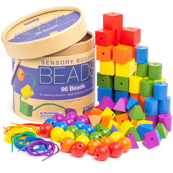 Stringing Beads- 96 Bead Tub – Stages Learning Materials